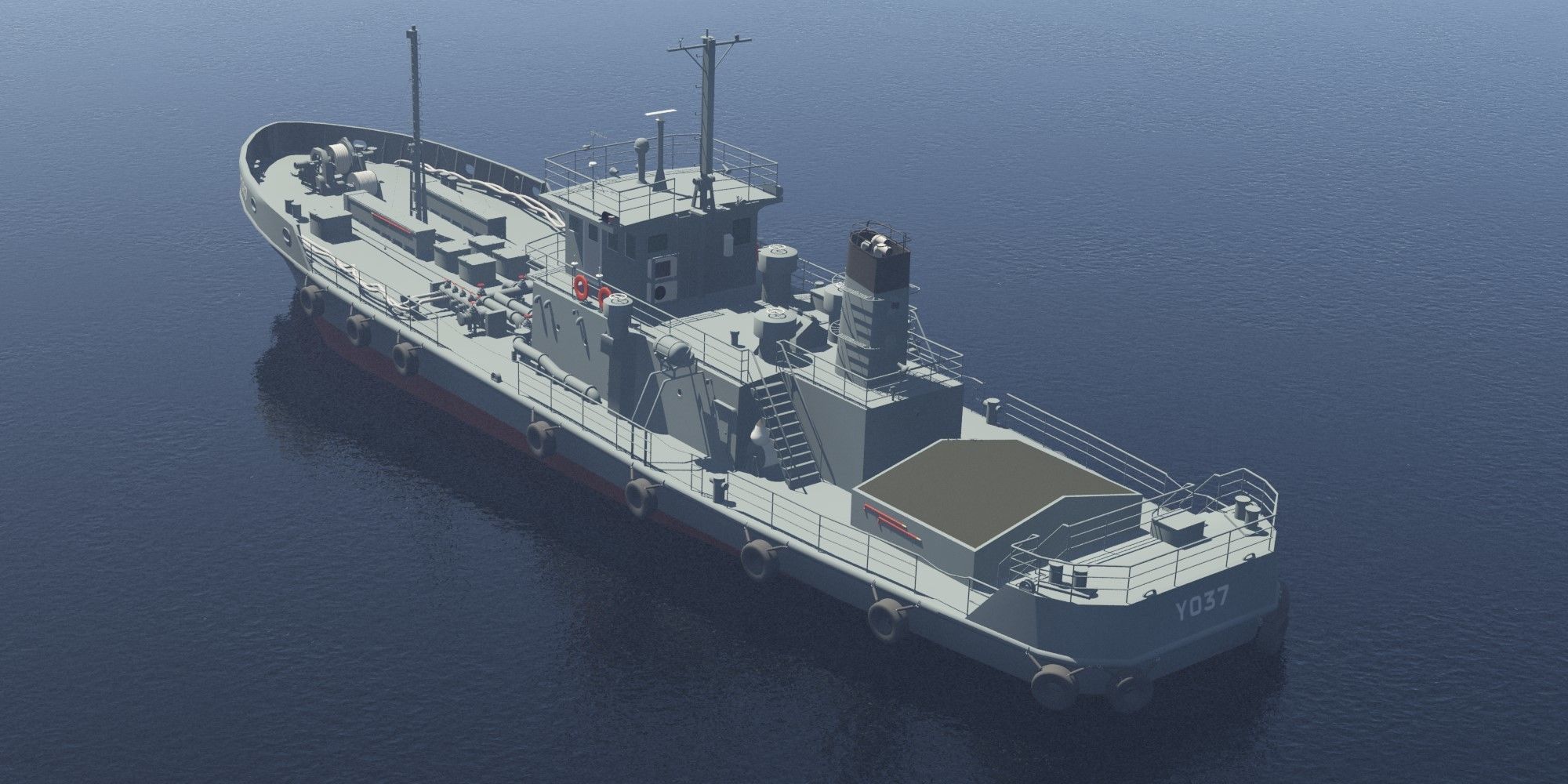 JMSDF yard oiler 3D model | CGTrader