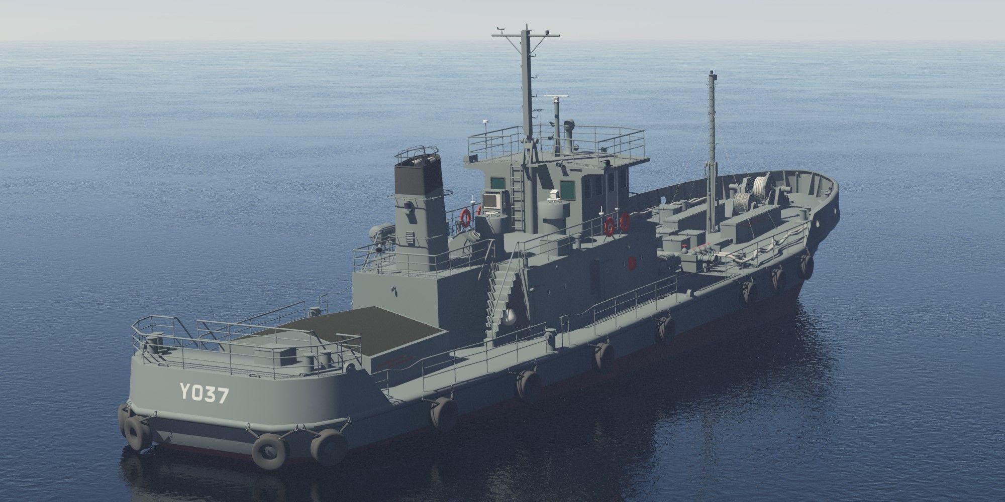 JMSDF yard oiler 3D model | CGTrader