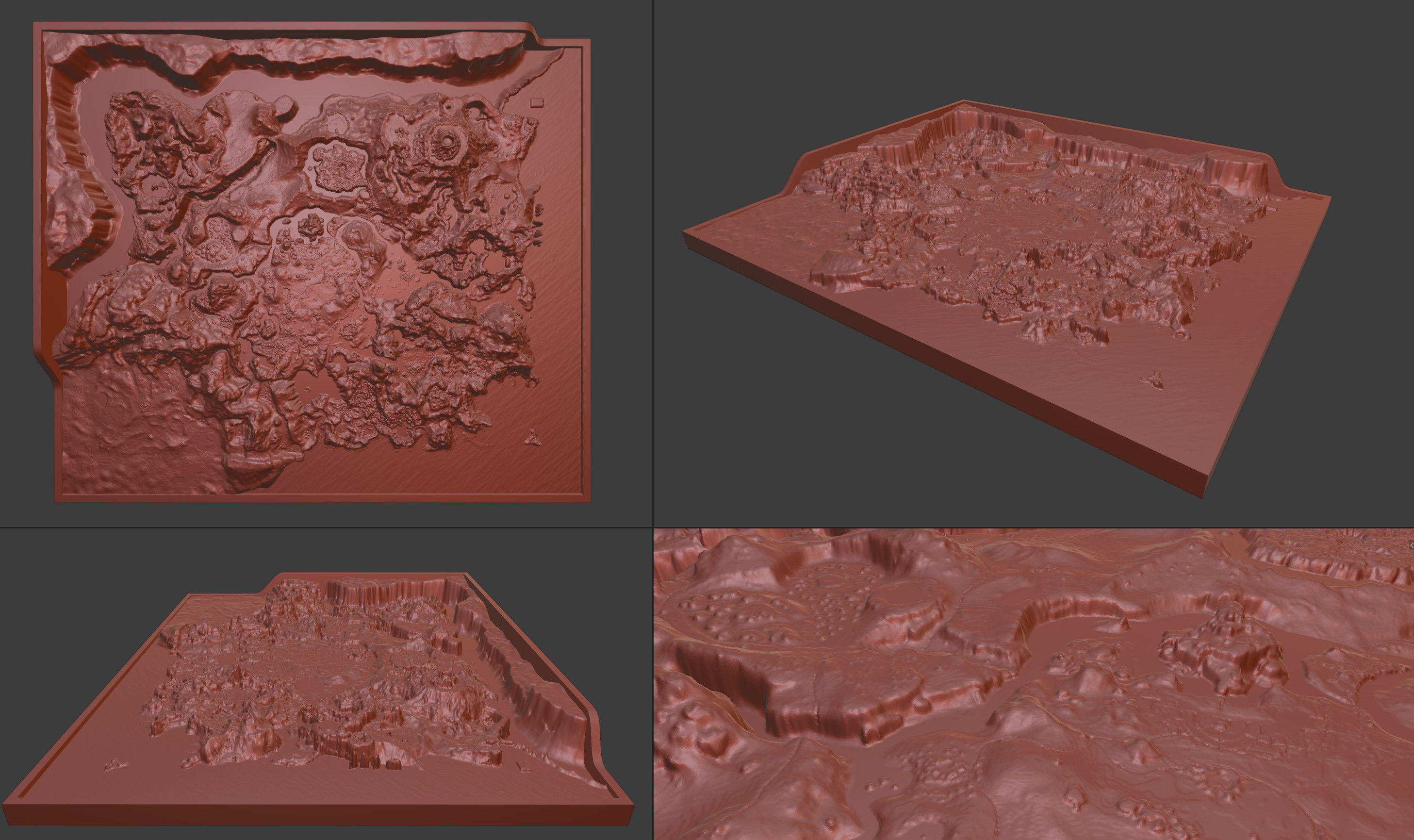 Hyrule Map for 3D Printing 3D model 3D printable | CGTrader