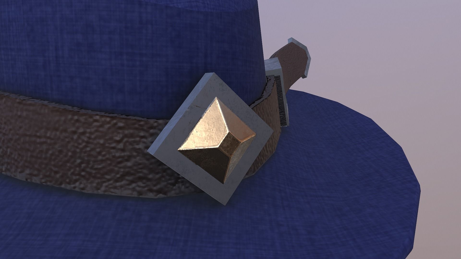 Low Poly Hat with buckle free VR / AR / low-poly 3D model | CGTrader