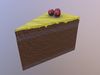 3D model Low Poly Cake piece of VR / AR / low-poly | CGTrader