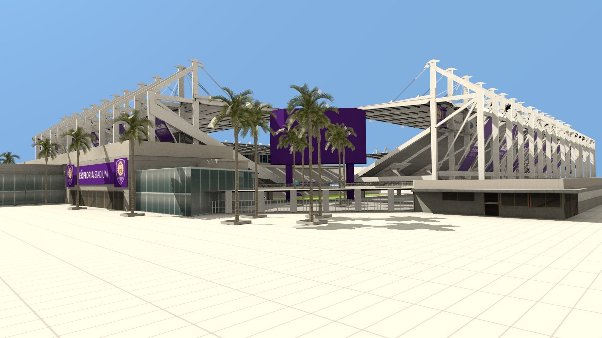 EXPLORIA STADIUM - Orlando City 3D model | CGTrader