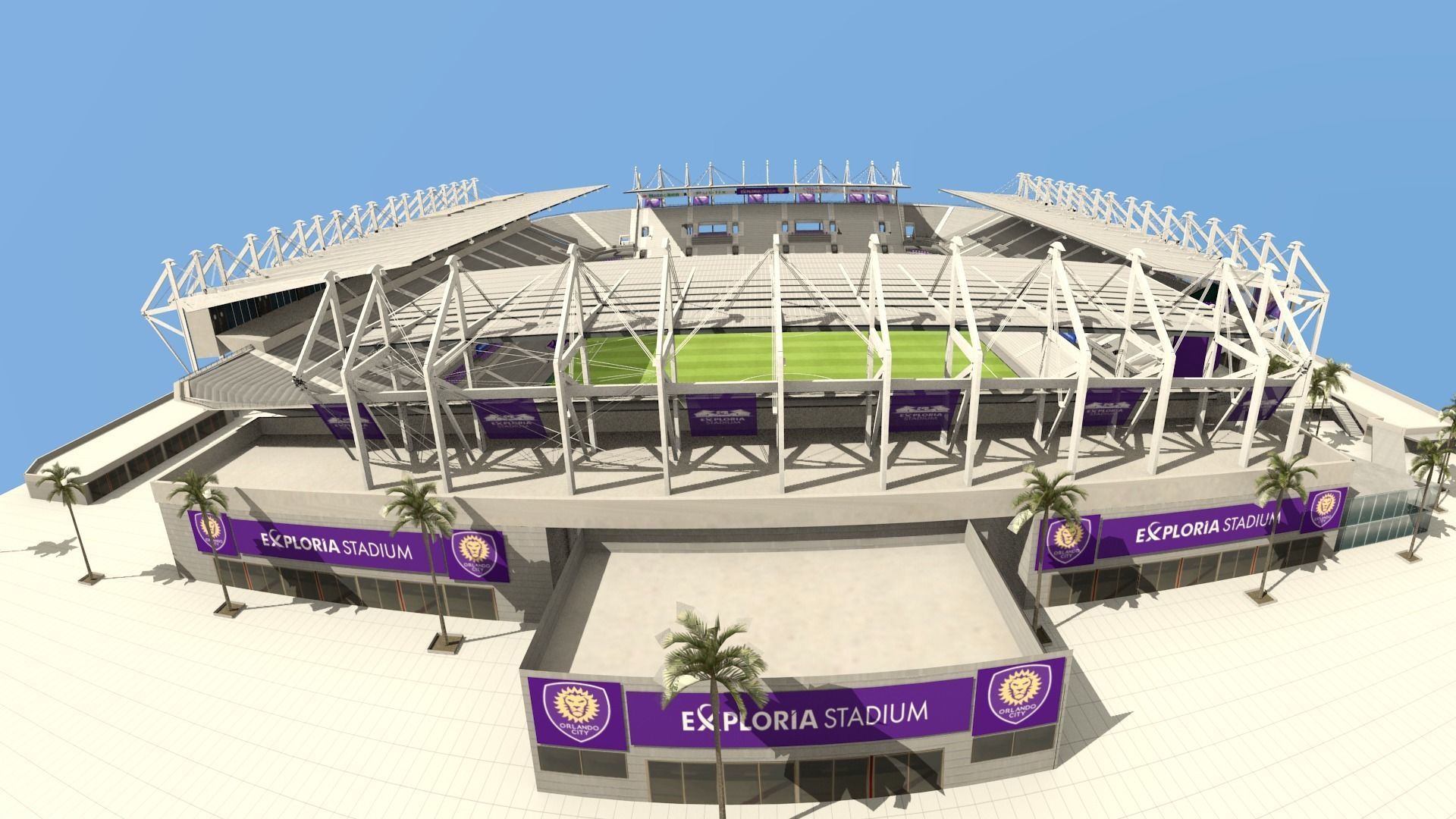 EXPLORIA STADIUM - Orlando City 3D model | CGTrader