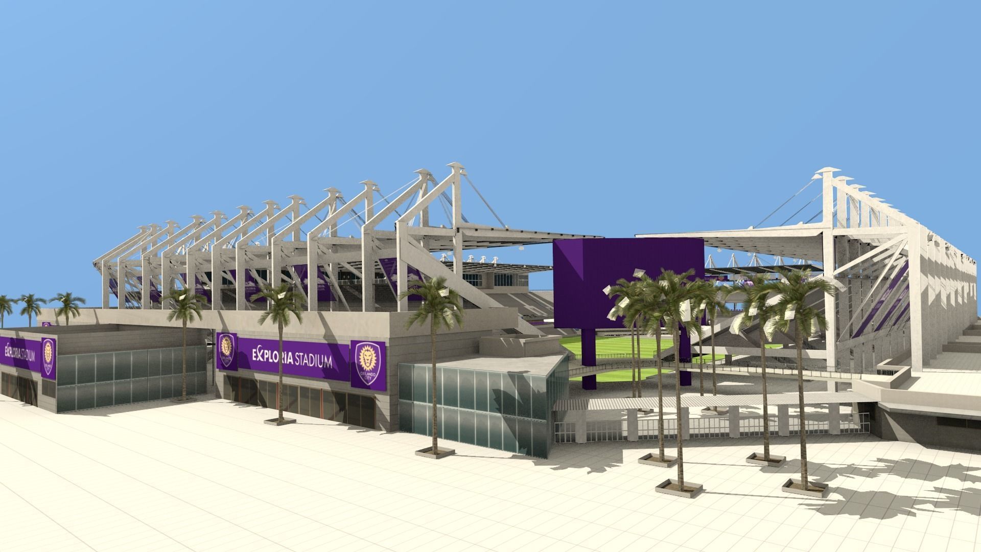 EXPLORIA STADIUM - Orlando City 3D model | CGTrader