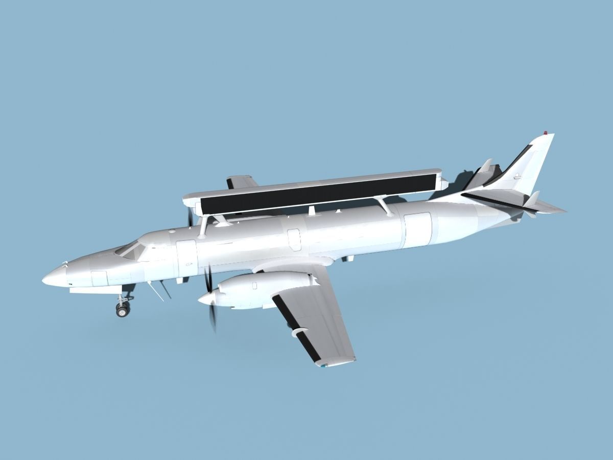 Swearingen RC-26B Condor Bear Metal 3D model animated rigged | CGTrader