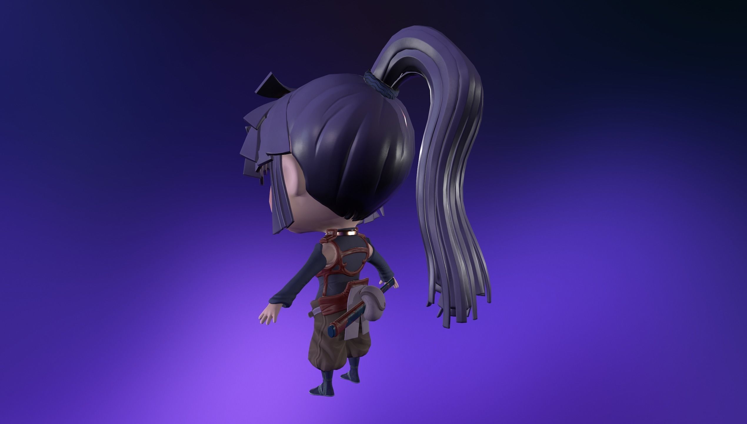3D model Akatsuki VR / AR / low-poly | CGTrader