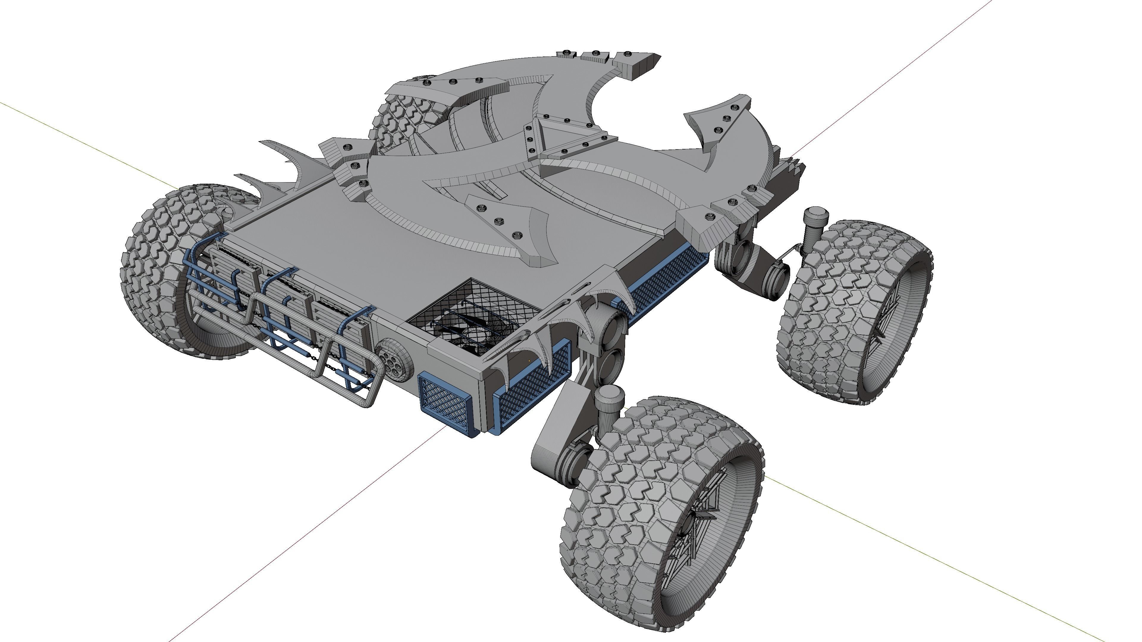3D model Grinder Bot VR / AR / low-poly | CGTrader
