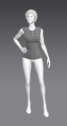 3D model Woman Clothing Pose 323 VR / AR / low-poly | CGTrader