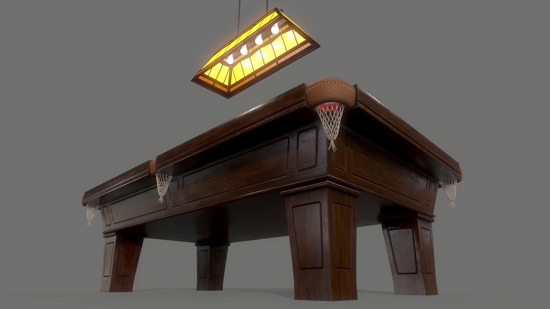 3D model Billiard - Pool table lights VR / AR / low-poly | CGTrader
