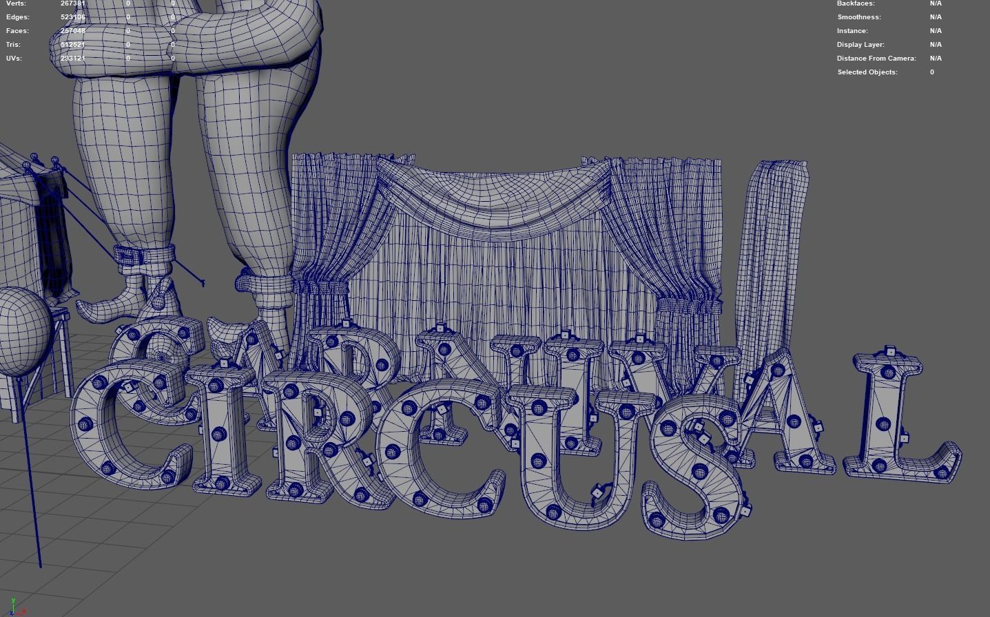 3D model Abandoned carnival circus asset props VR / AR / low-poly ...