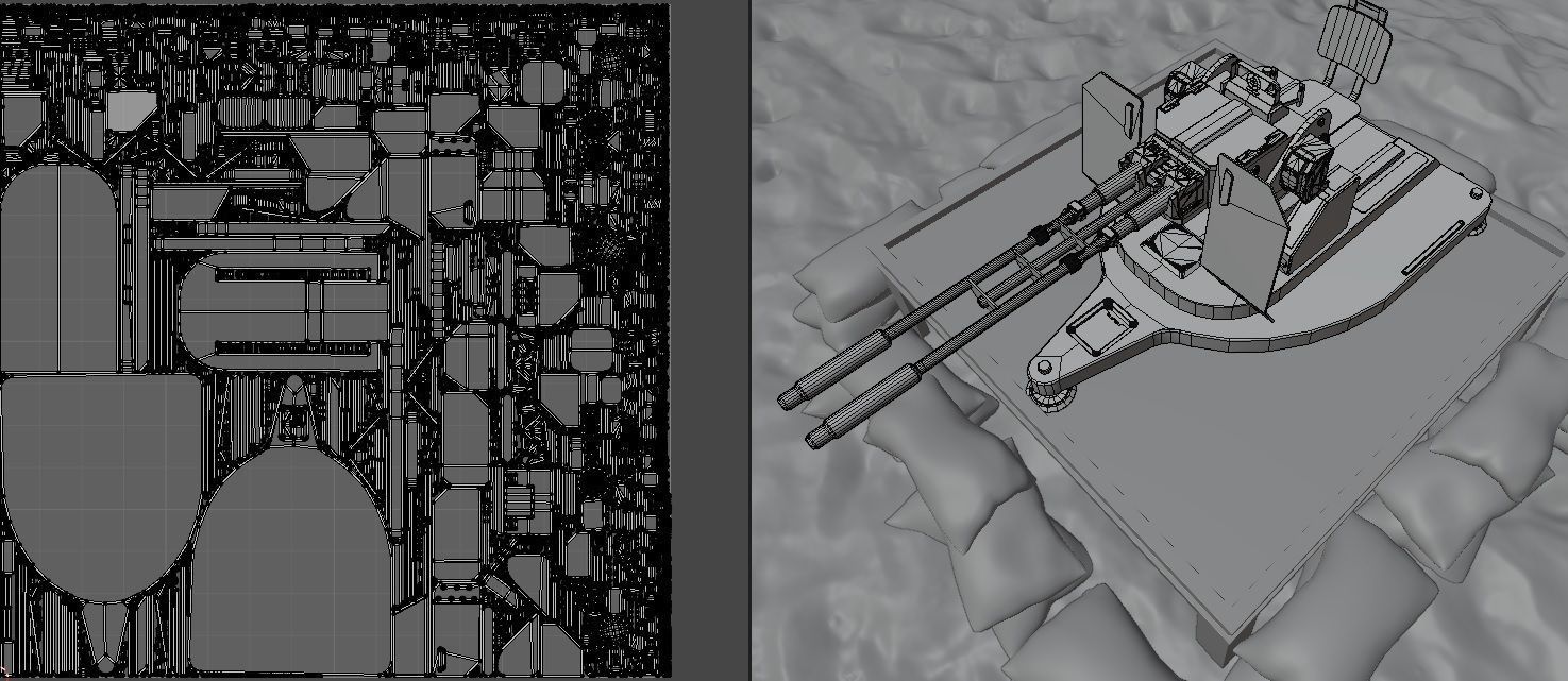 3D model Heavy infiltrated - Anti Tank Machine Gun VR / AR / low-poly ...