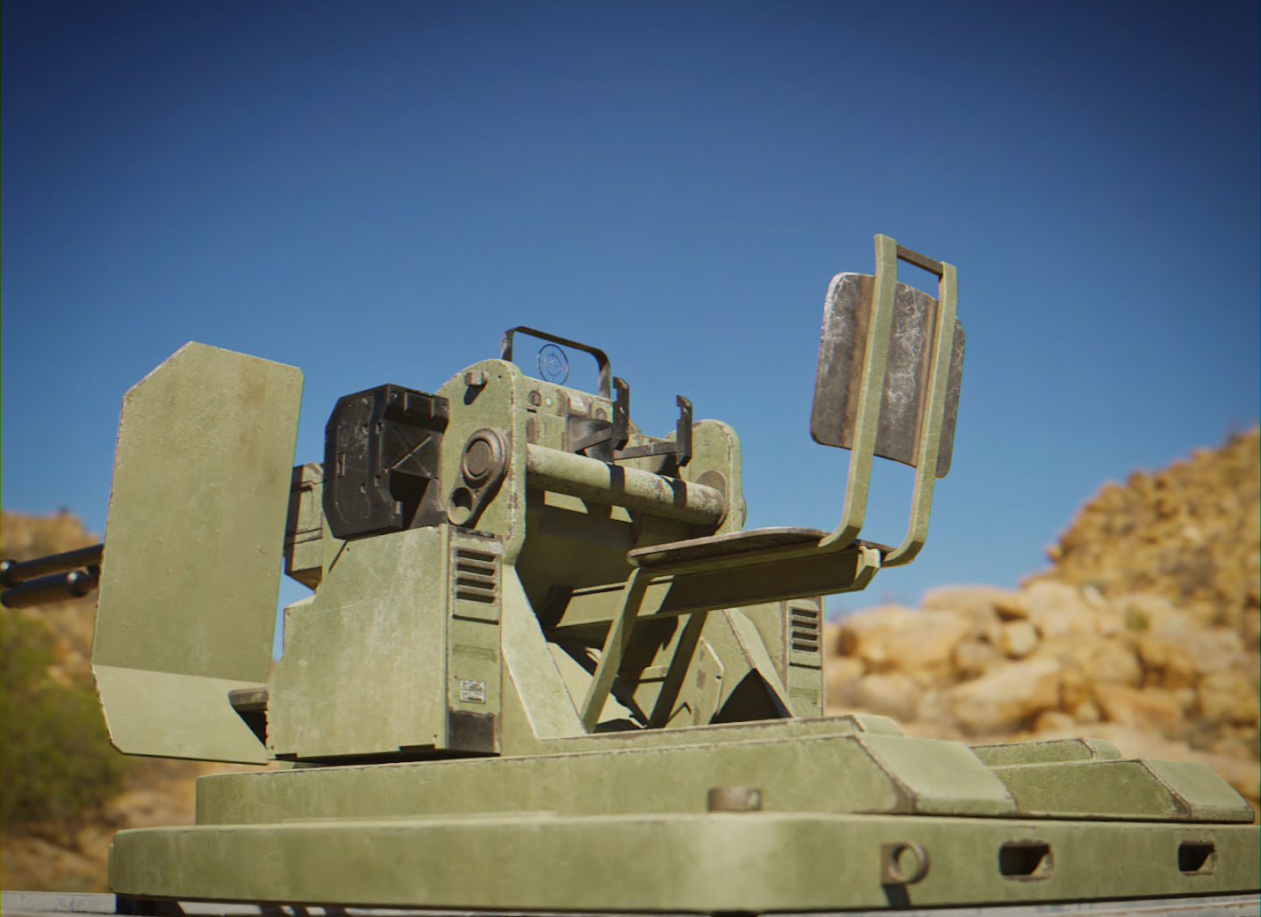 3D model Heavy infiltrated - Anti Tank Machine Gun VR / AR / low-poly ...