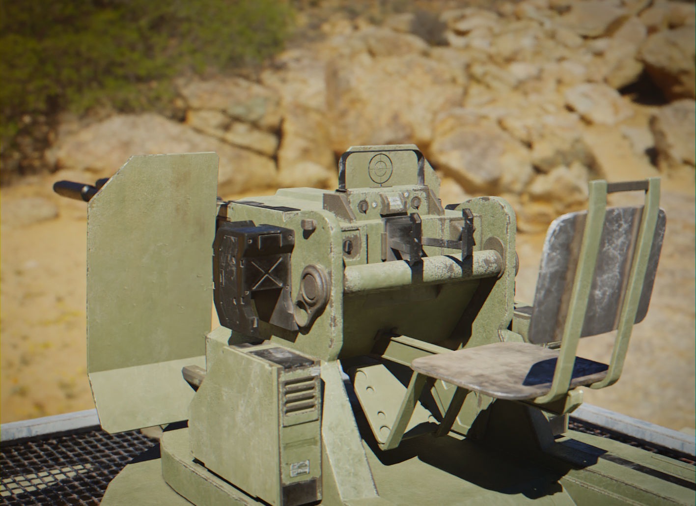 3D model Heavy infiltrated - Anti Tank Machine Gun VR / AR / low-poly ...