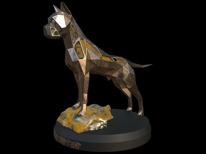 3D model Steampunk German Boxer Rock VR / AR / low-poly | CGTrader