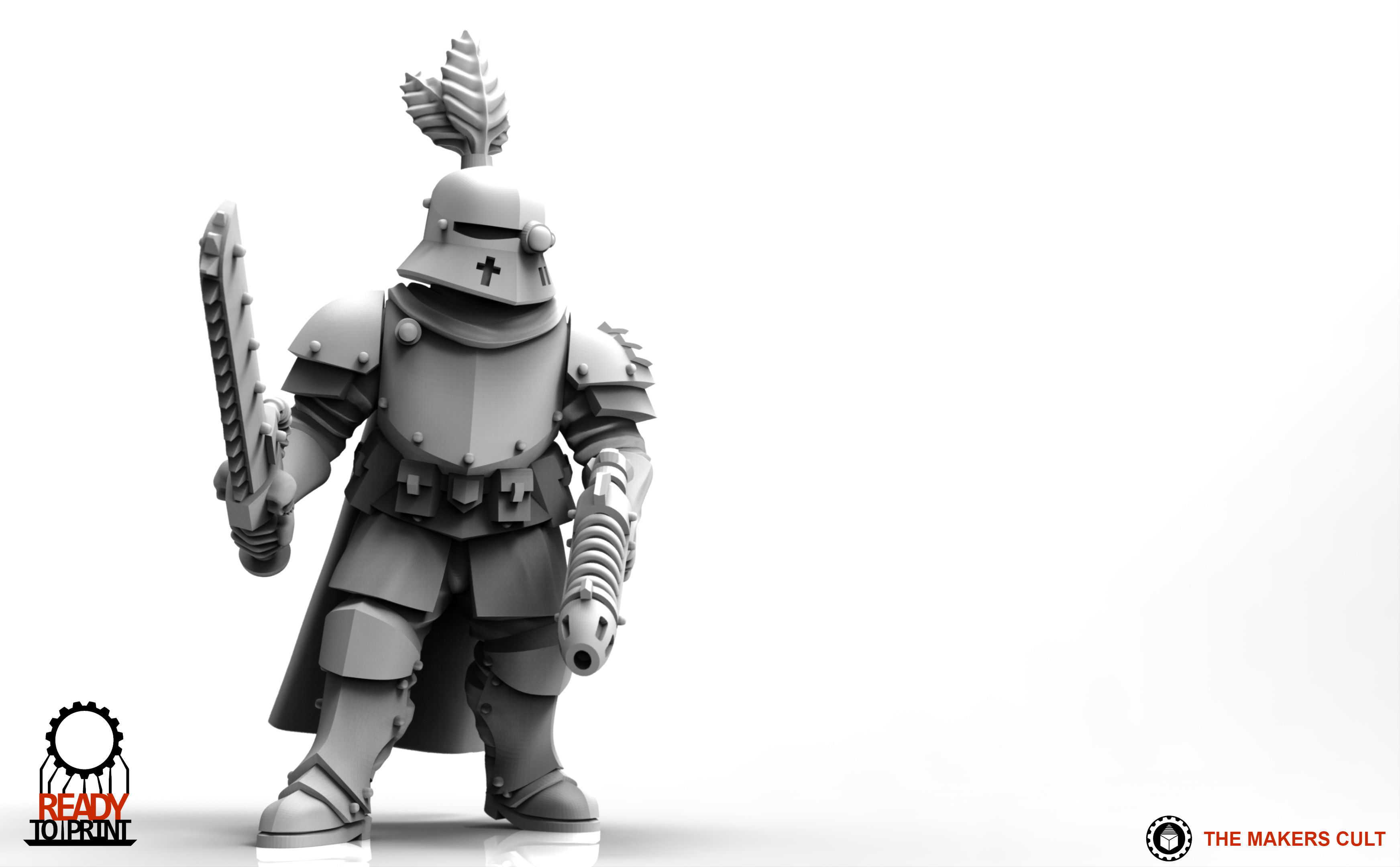 Feudal Guard - Sergeant Builder 3D model 3D printable | CGTrader