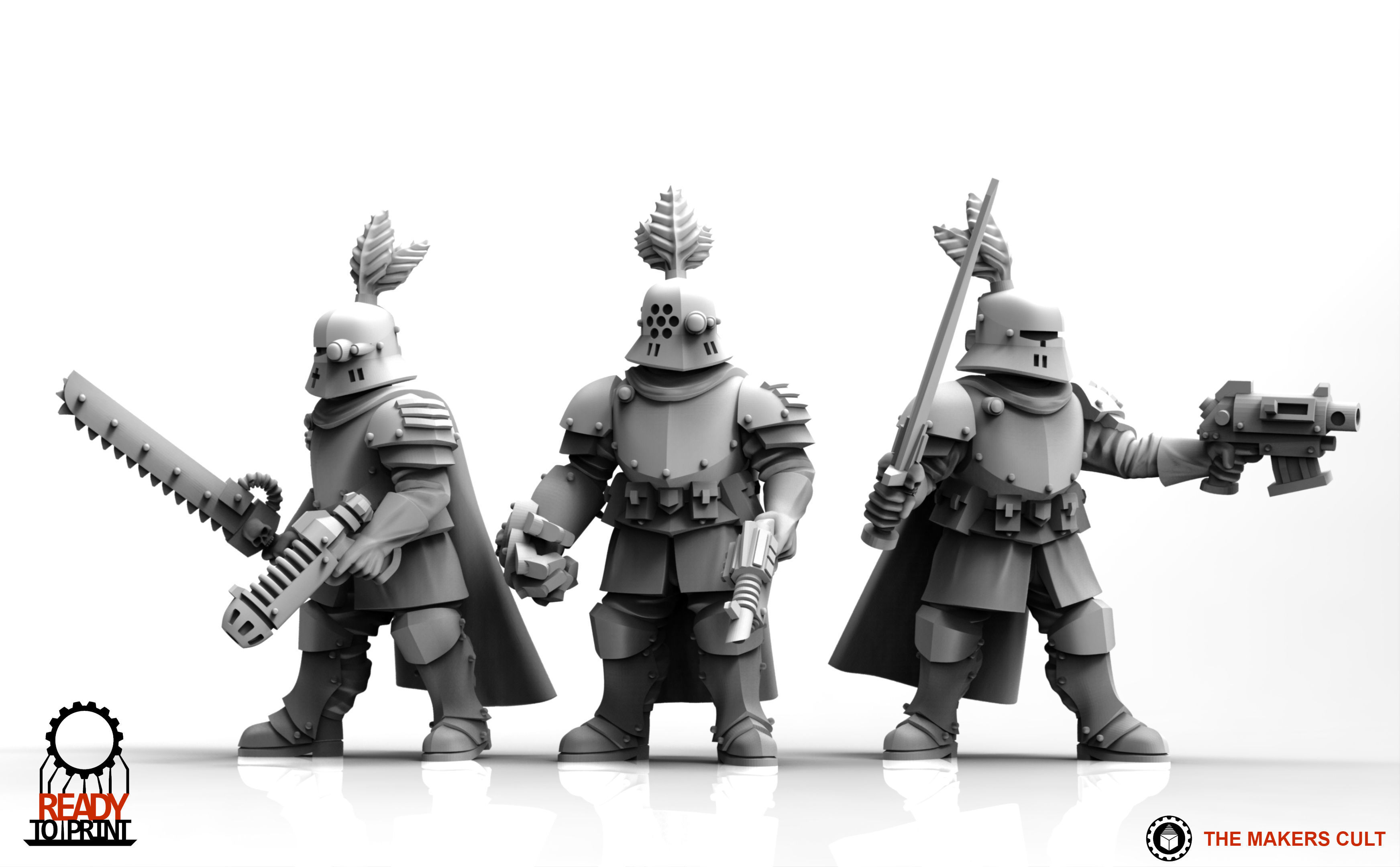 Feudal Guard - Sergeant Builder 3D model 3D printable | CGTrader