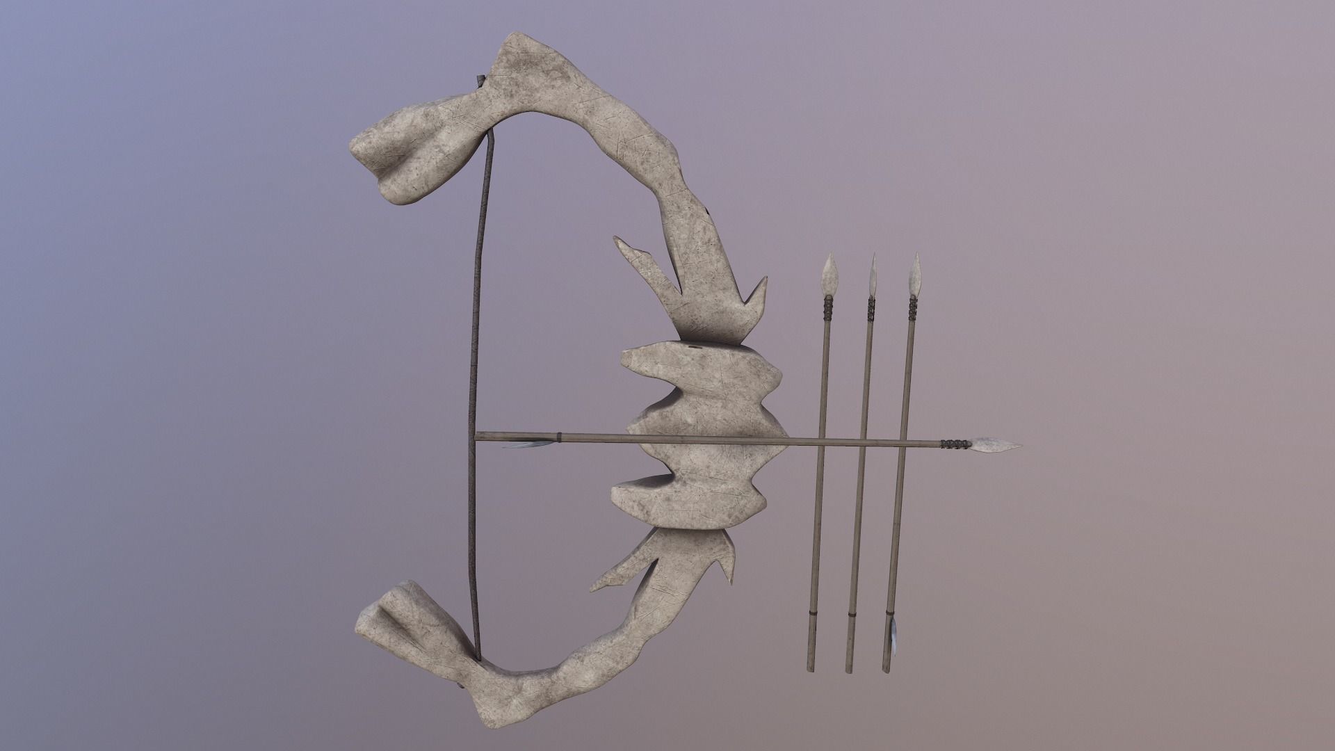 Bone Bow free 3D model | CGTrader