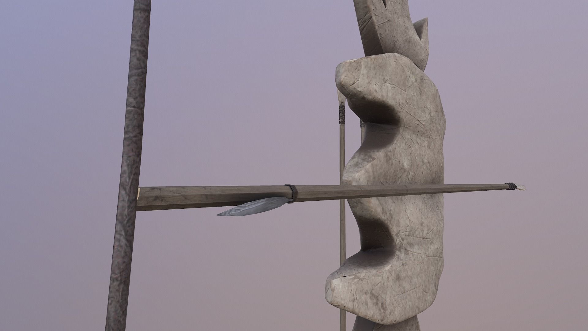 Bone Bow free 3D model | CGTrader