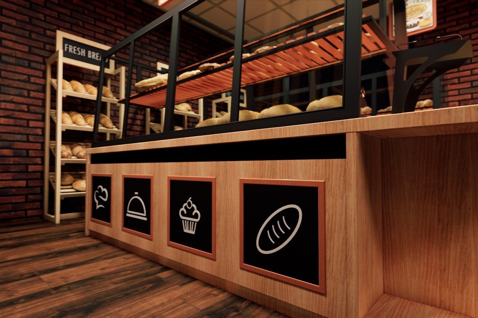 Grocery stand -Revit 2018- 3D model | CGTrader