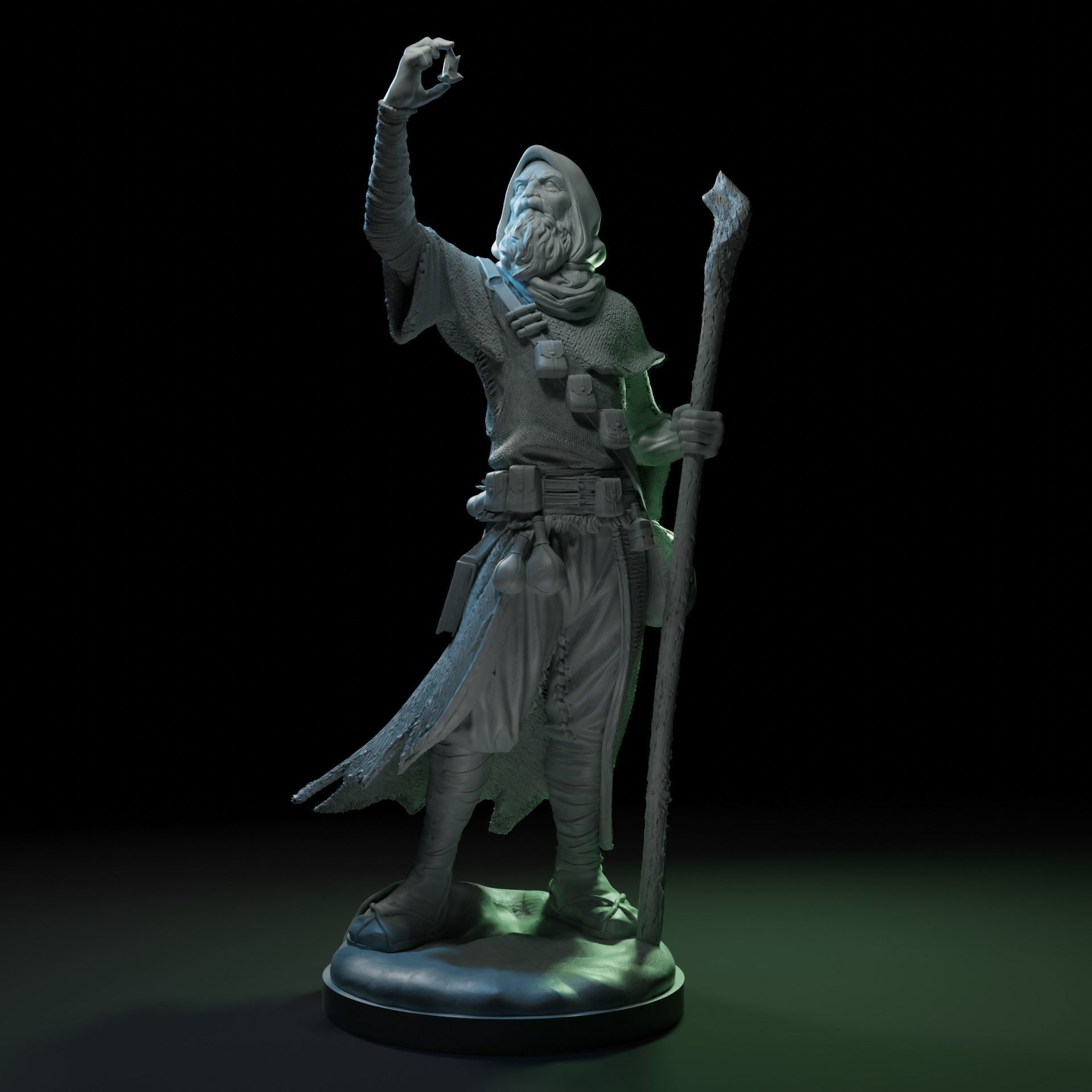 Mage miniature 3D model 3D printable | CGTrader