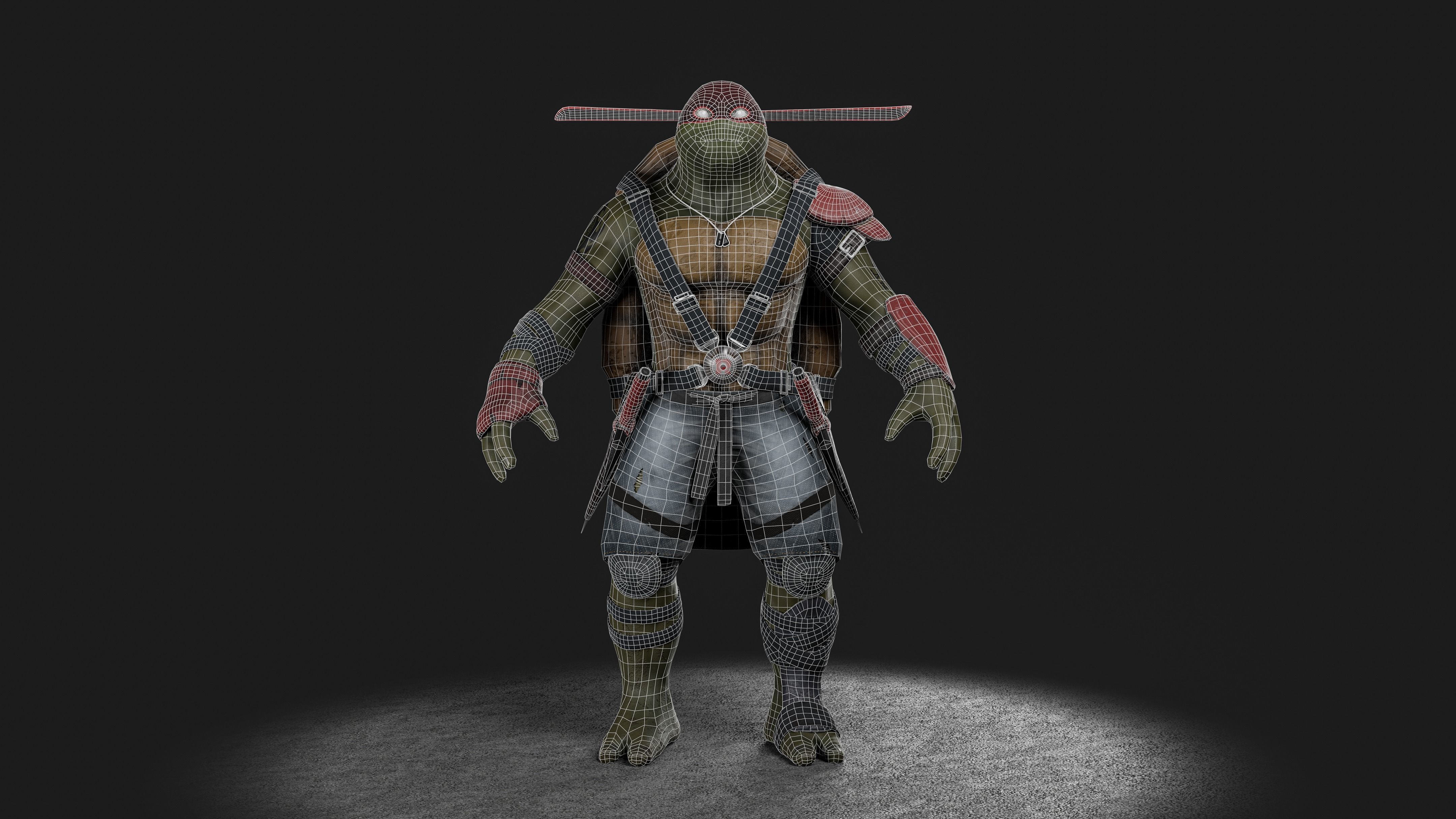 3D model TMNT rigged VR / AR / low-poly | CGTrader