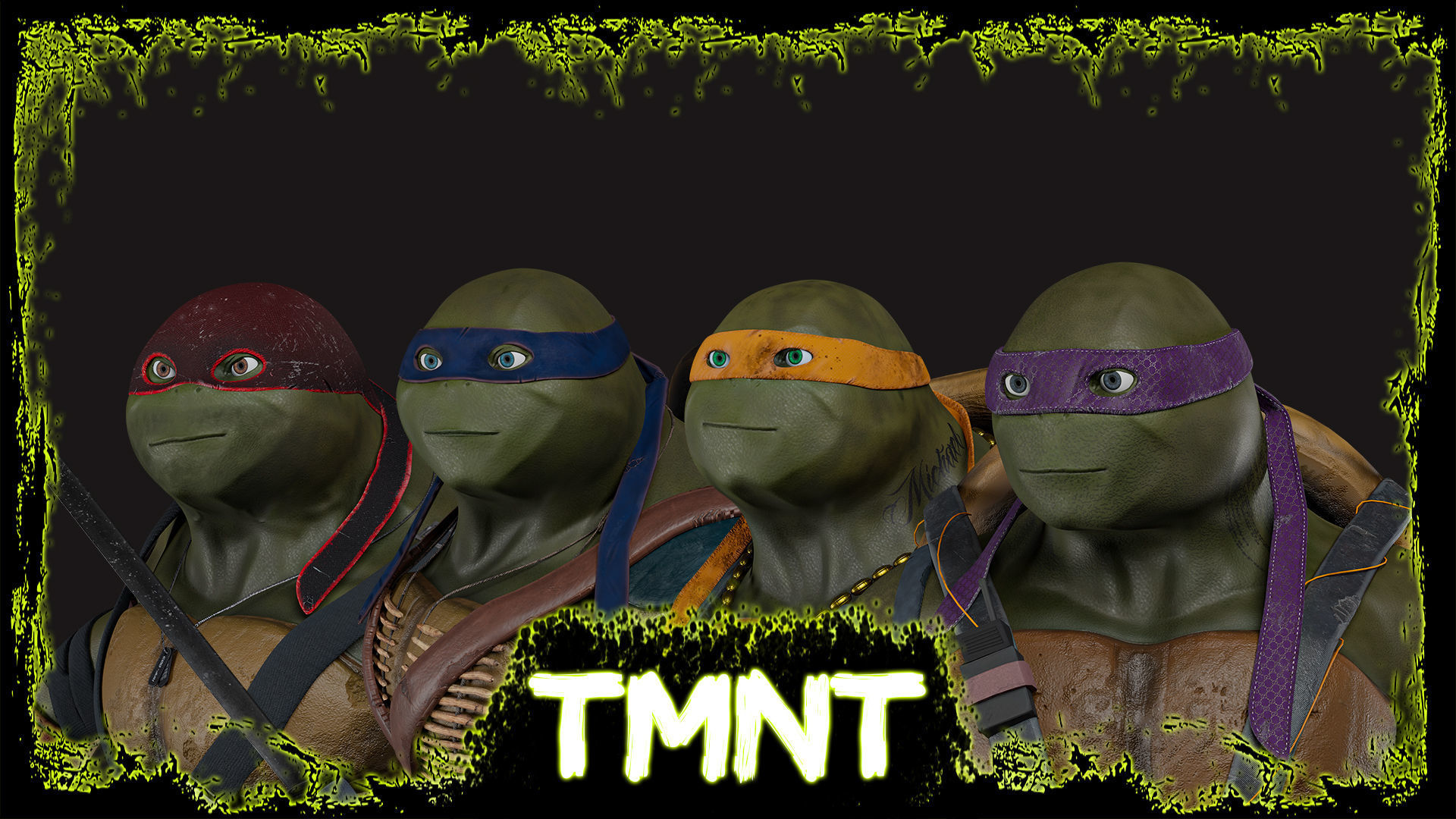 3D model TMNT rigged VR / AR / low-poly | CGTrader