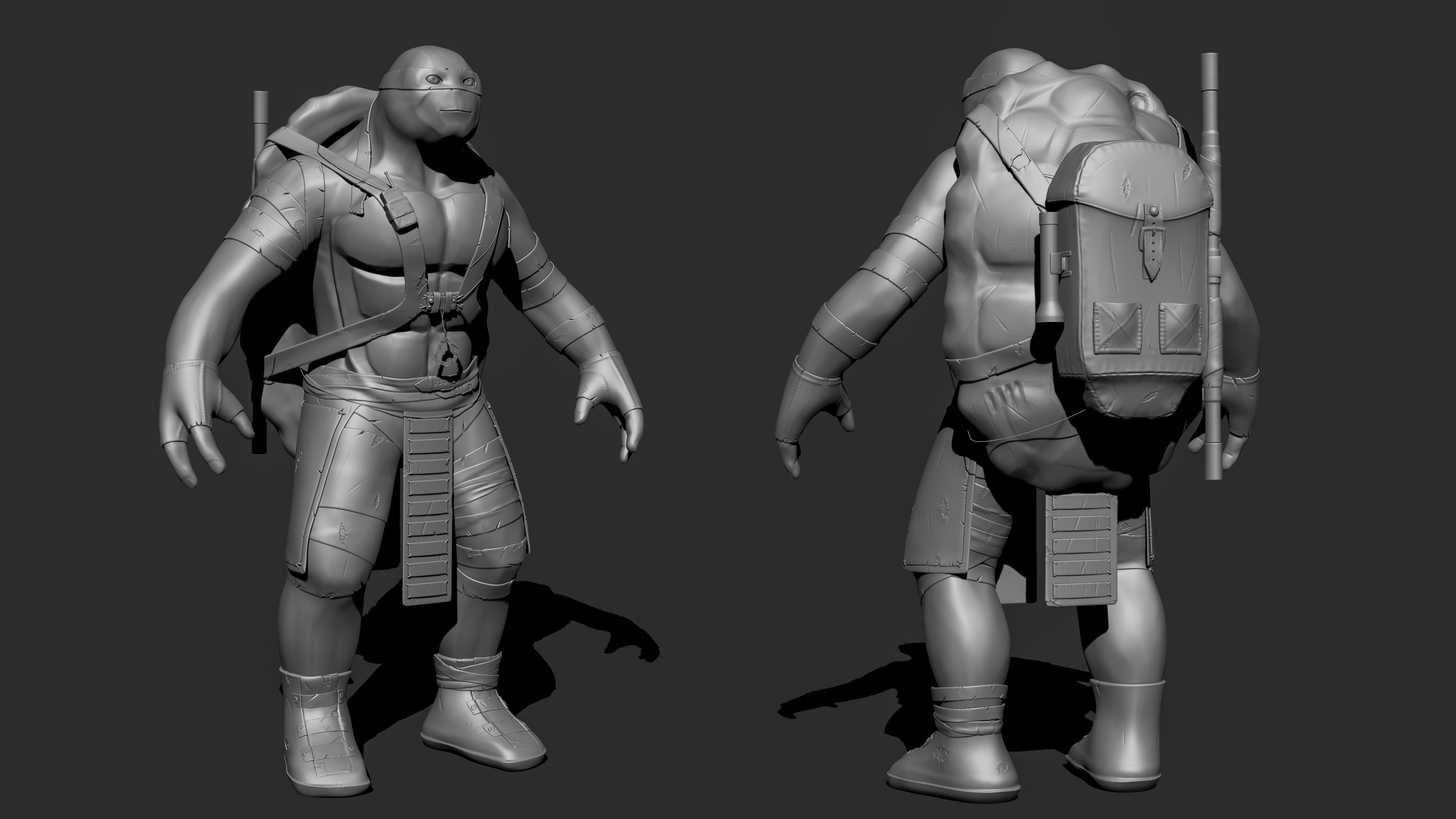 3D model TMNT rigged VR / AR / low-poly | CGTrader