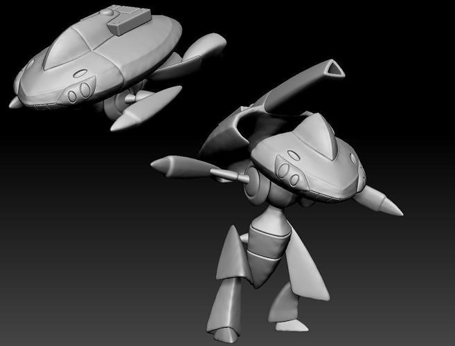 Pokemon Genesect 3D model 3D printable | CGTrader