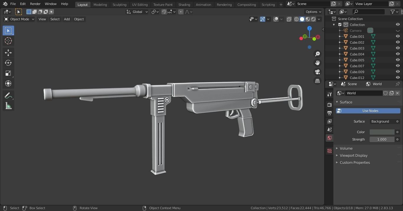 MP40 gun 3D model | CGTrader