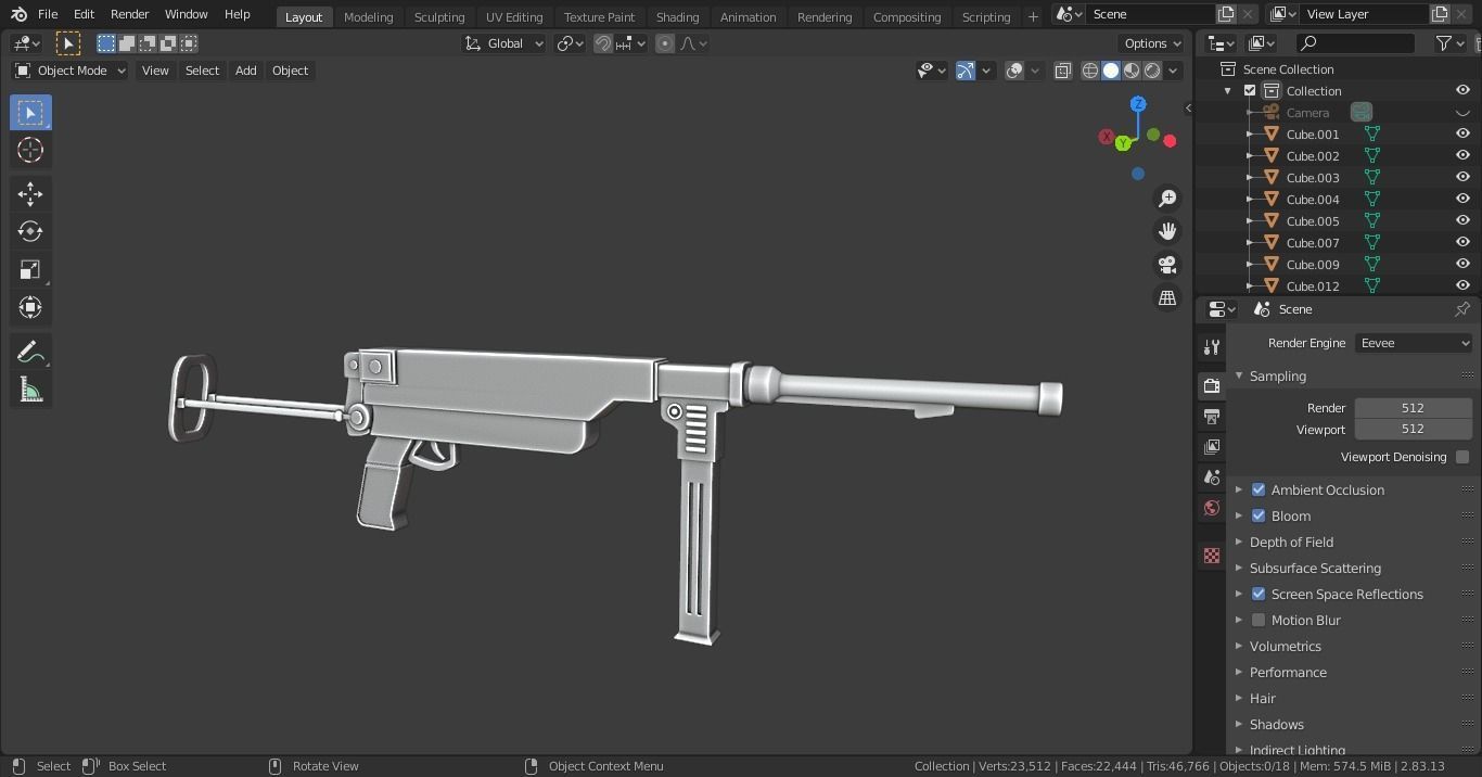 MP40 gun 3D model | CGTrader