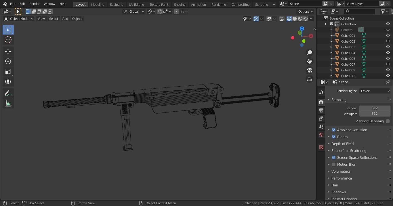 MP40 gun 3D model | CGTrader