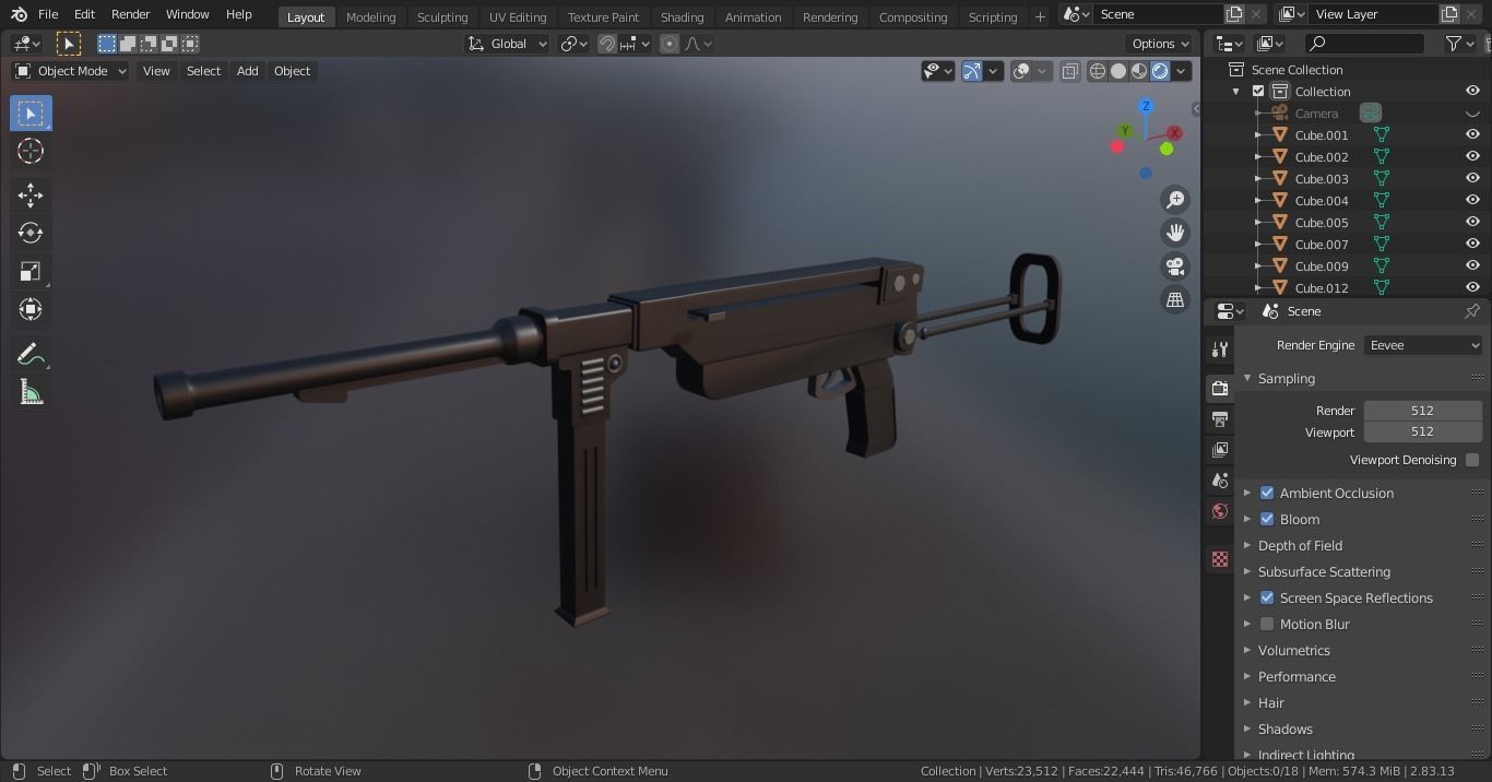 MP40 gun 3D model | CGTrader