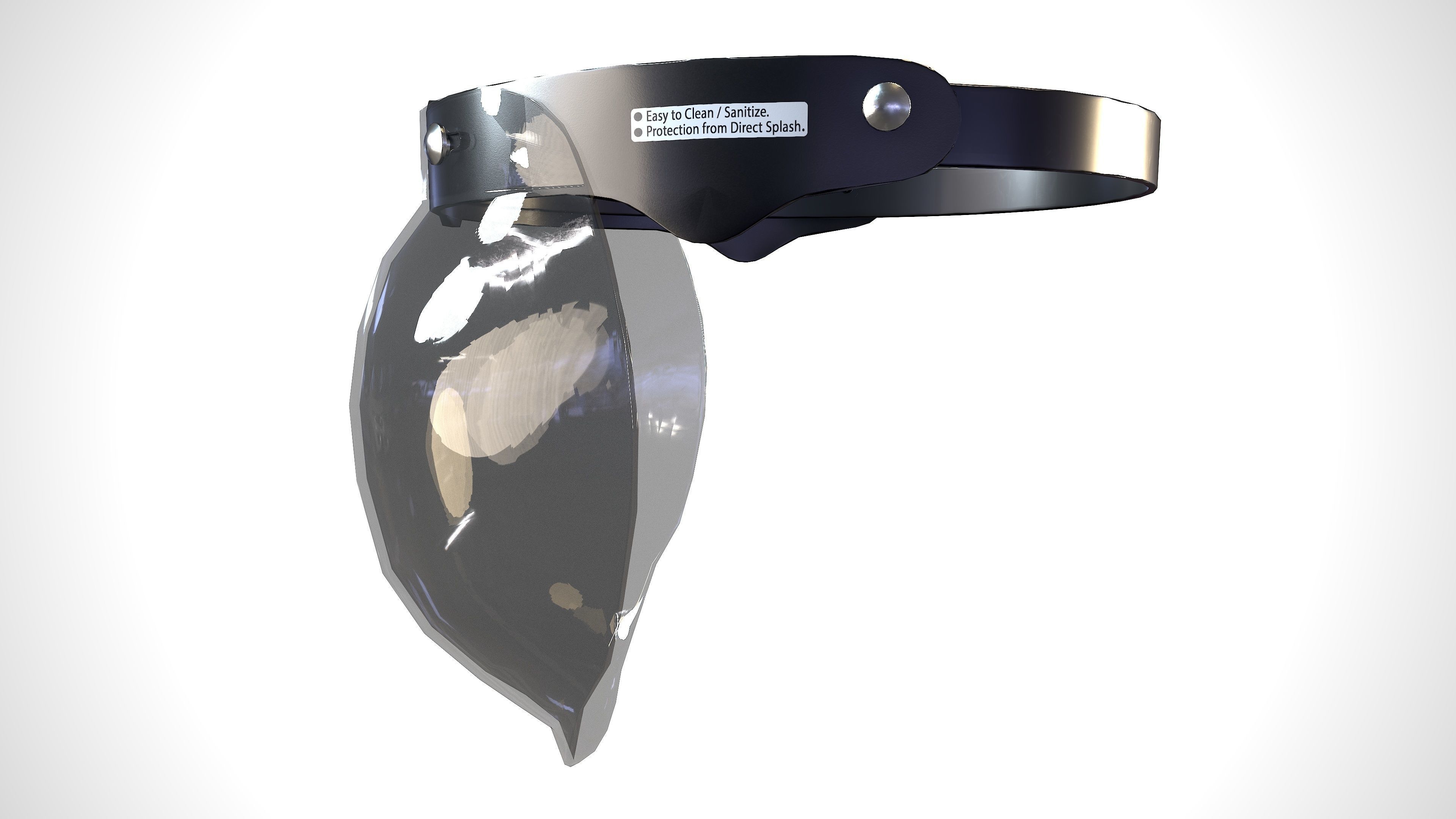 3D model Face Shield Helmet VR / AR / low-poly | CGTrader