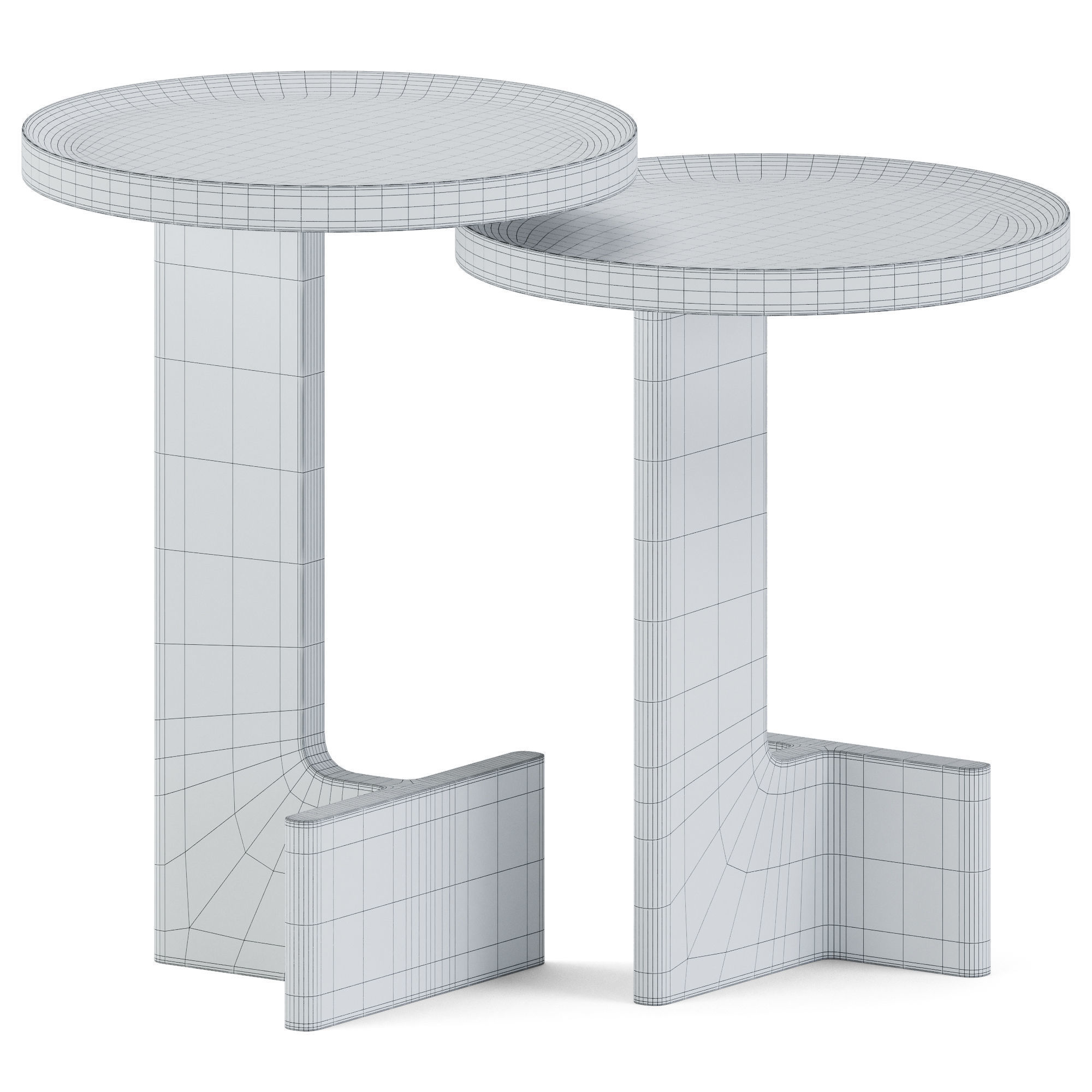 Side Tables Beam by Ariake 3D model | CGTrader