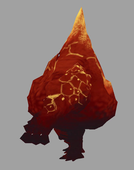 3D model Monster fire VR / AR / low-poly | CGTrader