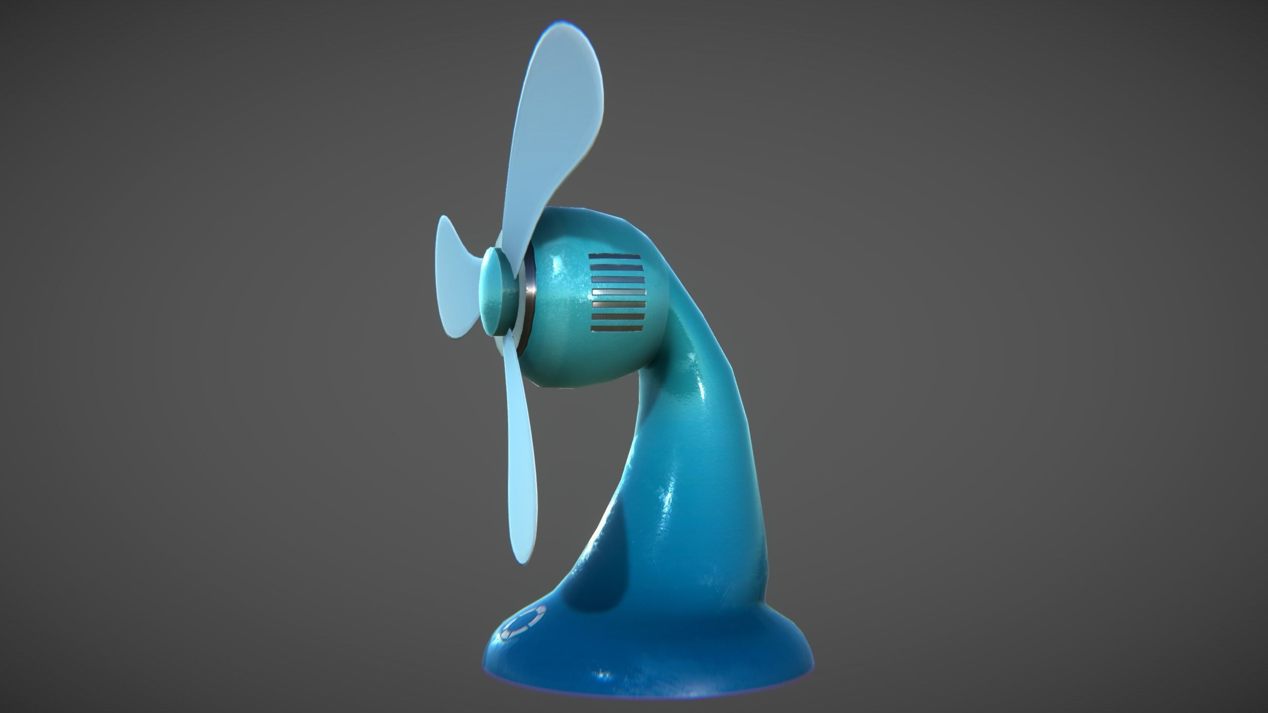 3D model Lowpoly fan VR / AR / low-poly | CGTrader