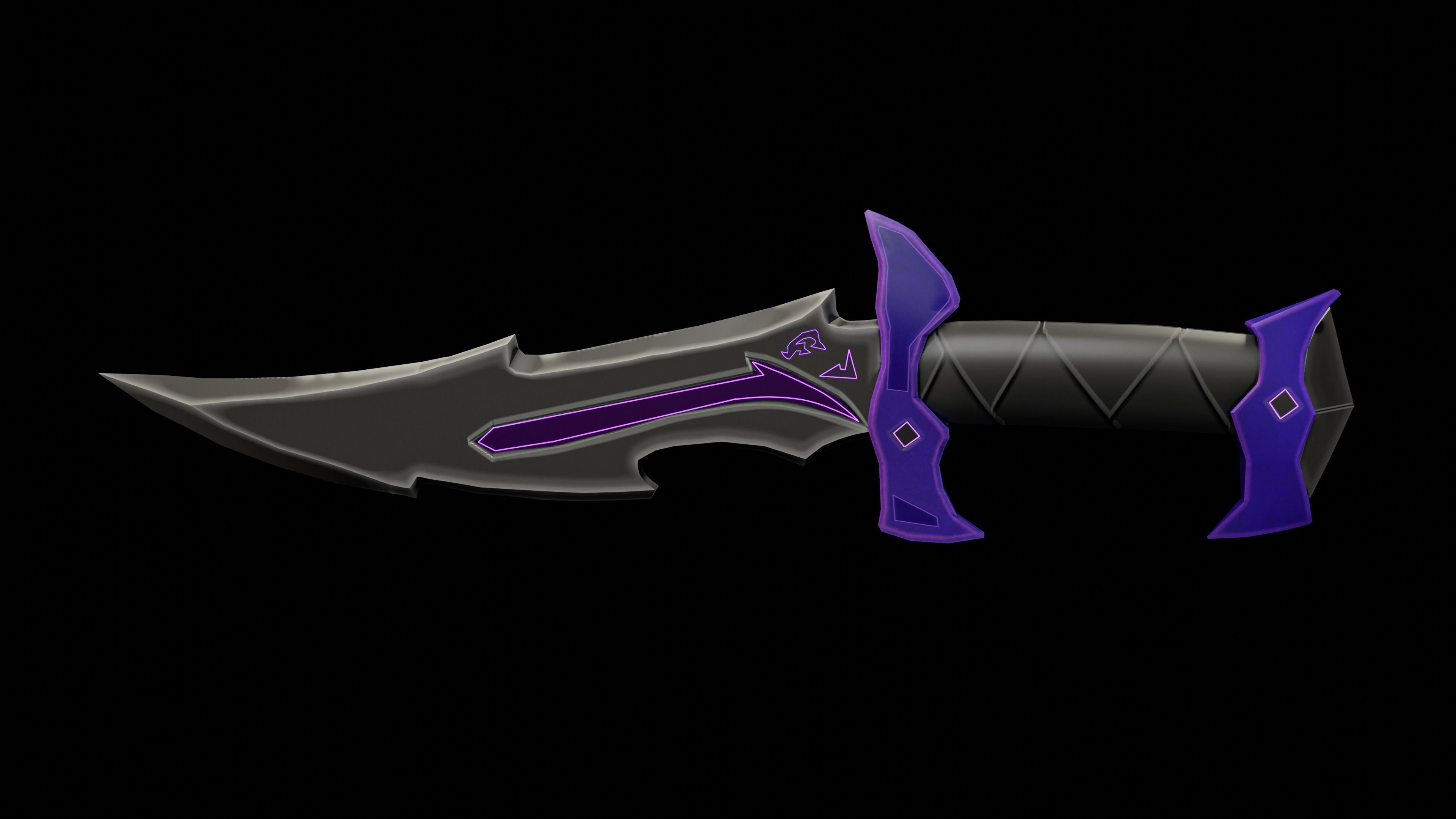 3D model Reaver knife Valorant Game ready asset VR / AR / low-poly ...