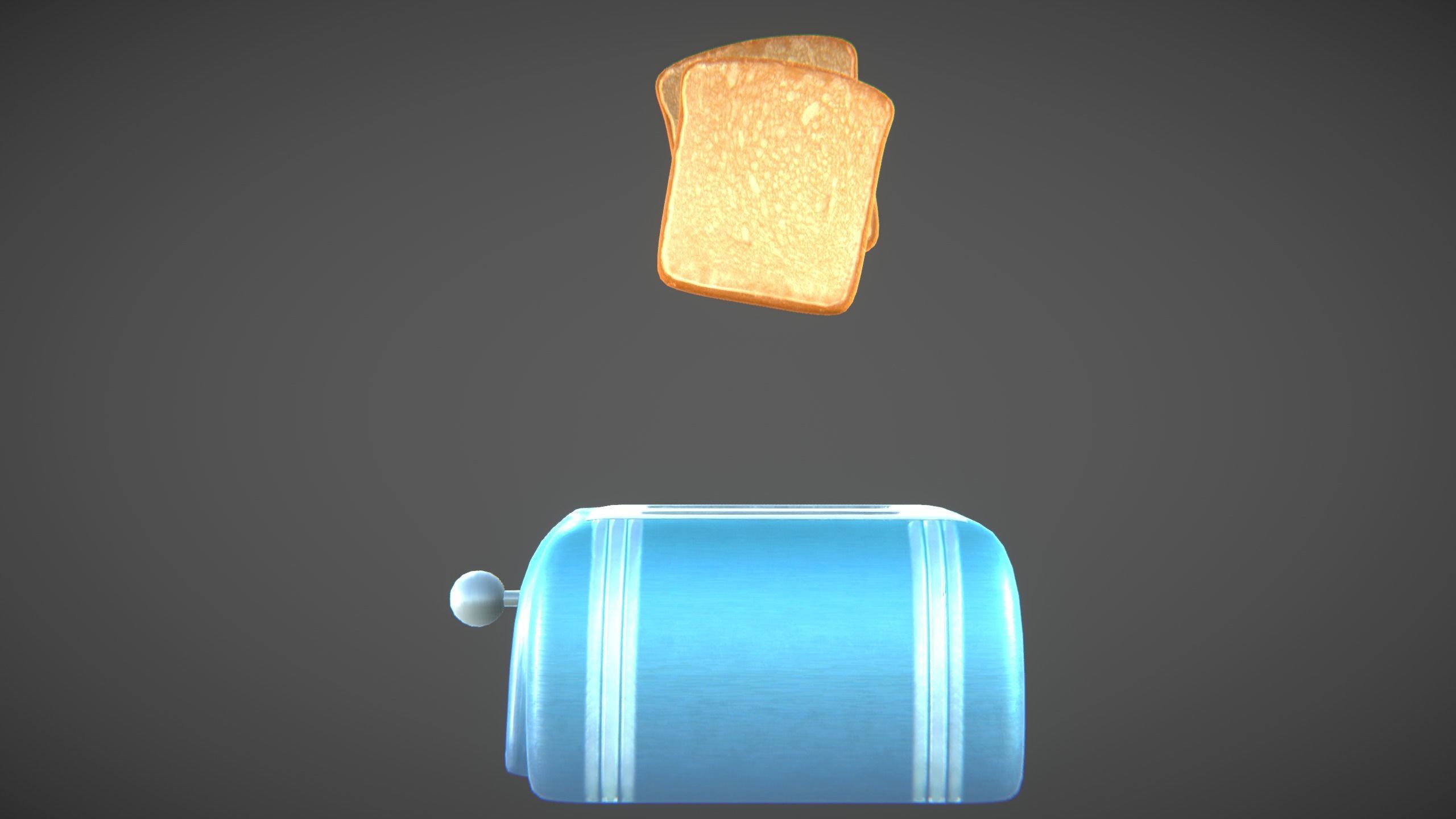 3D model Toaster with bread VR / AR / low-poly | CGTrader