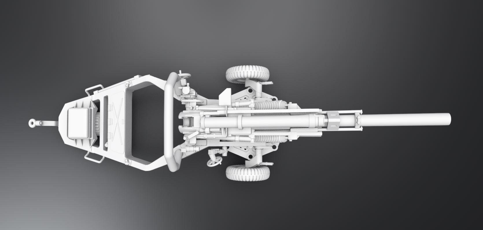 M102 105mm Howitzer 3D model 3D printable | CGTrader