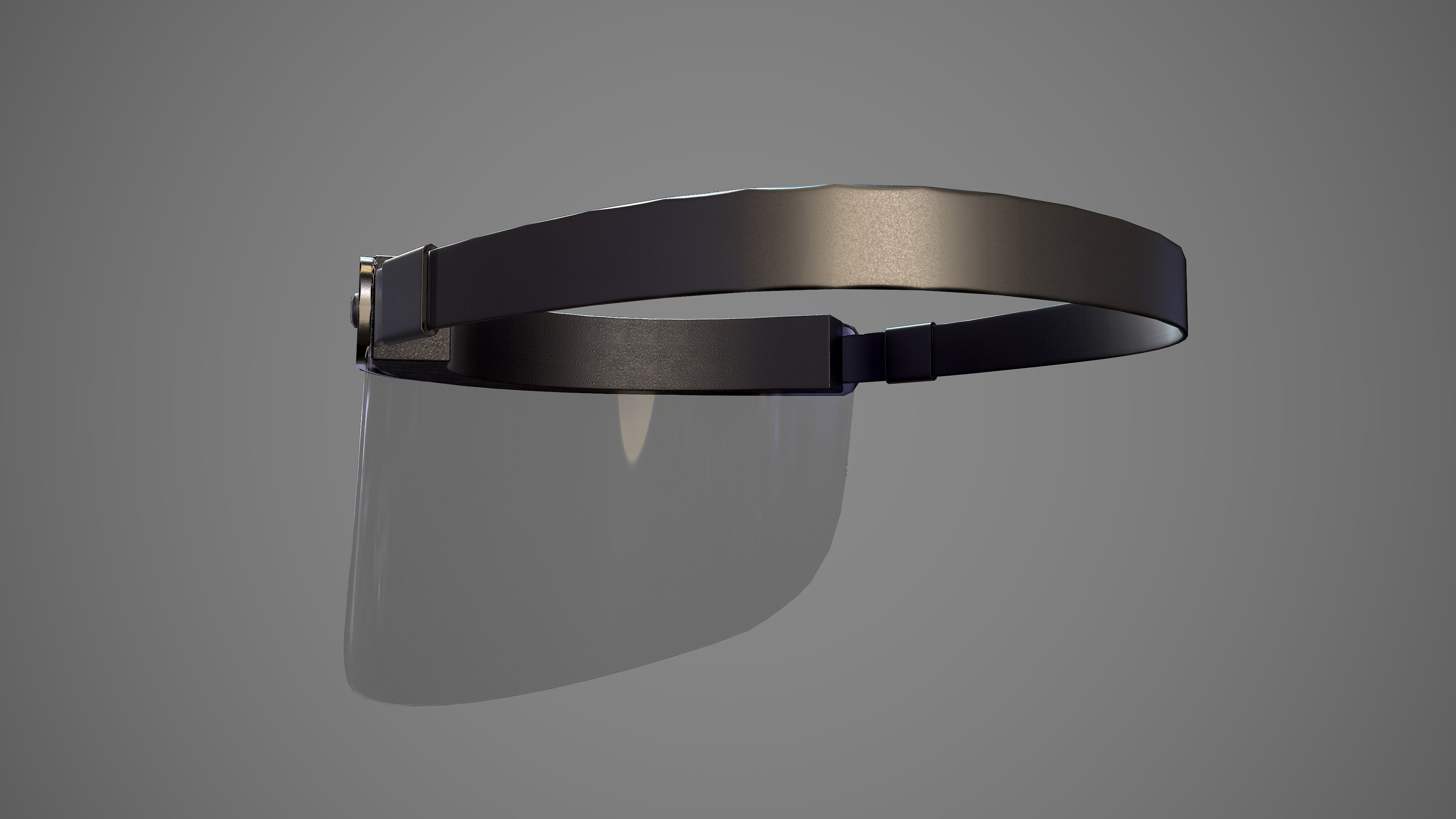 3D model Face Shield Plastic VR / AR / low-poly | CGTrader