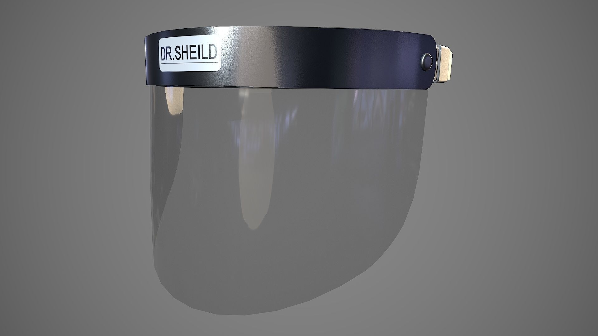 3D model Face Shield Plastic VR / AR / low-poly | CGTrader