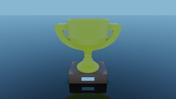 3D model Low Poly Cup award trophy VR / AR / low-poly | CGTrader