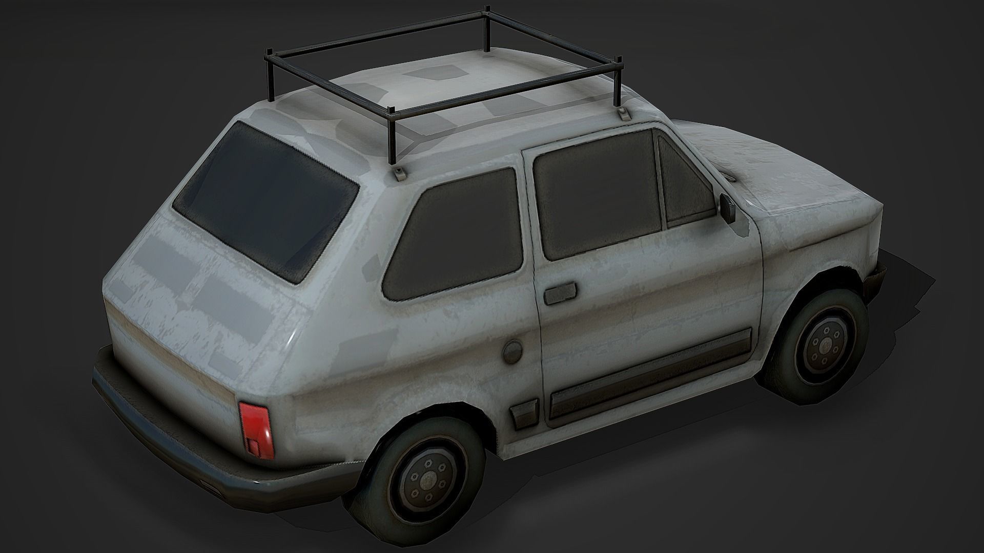 3D model Old Car 02 Low Poly Mobile Ready VR / AR / low-poly | CGTrader