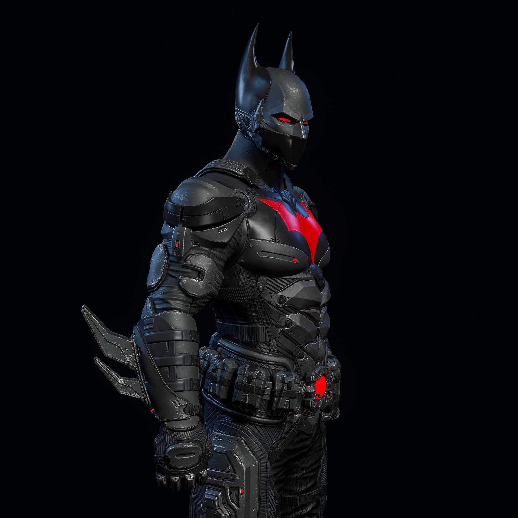 Batman beyond fan art 3D model | CGTrader