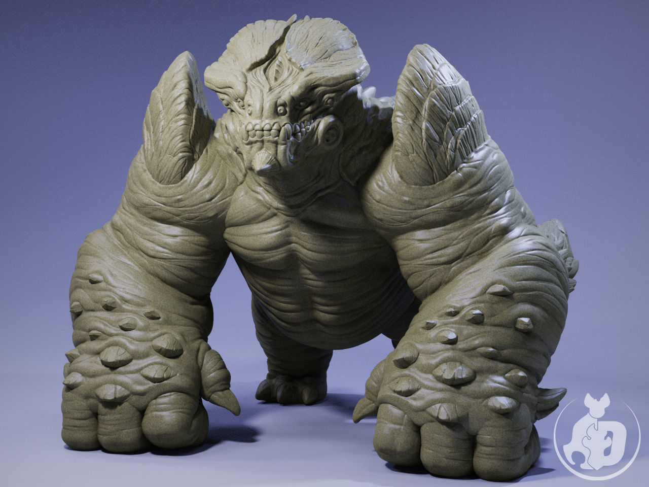 Kaiju Leatherback 3D model 3D printable | CGTrader