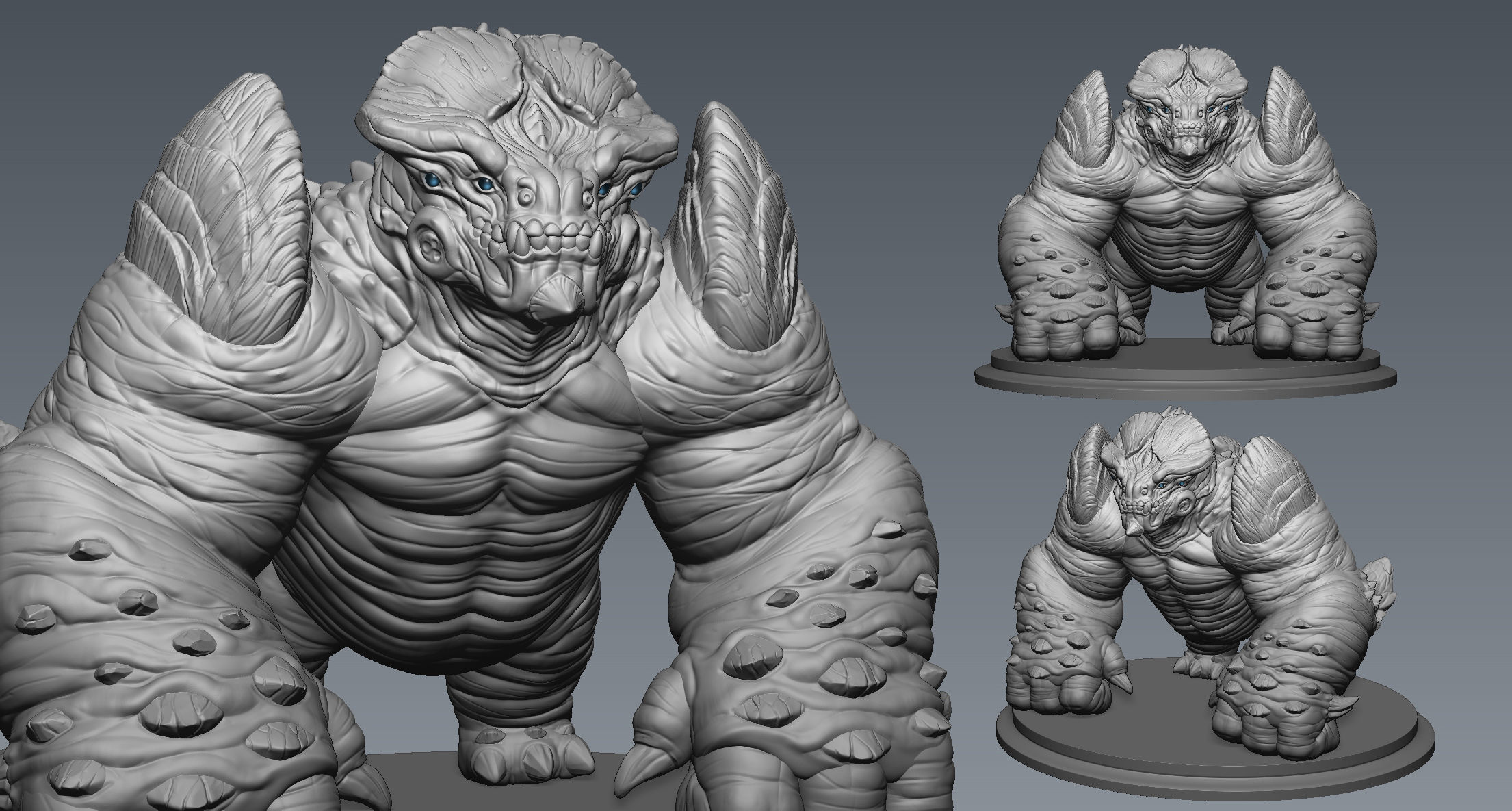 Kaiju Leatherback 3D model 3D printable | CGTrader