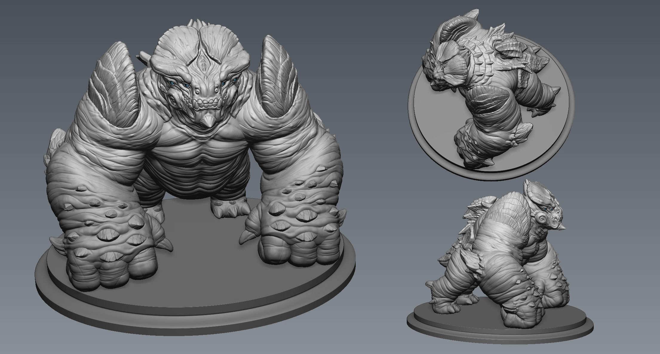 Kaiju Leatherback 3D model 3D printable | CGTrader