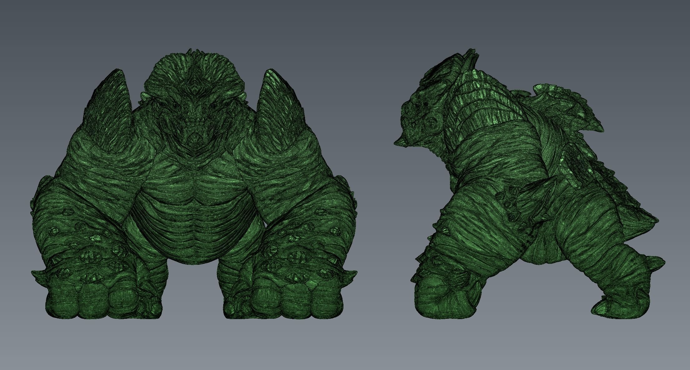 Kaiju Leatherback 3D model 3D printable | CGTrader