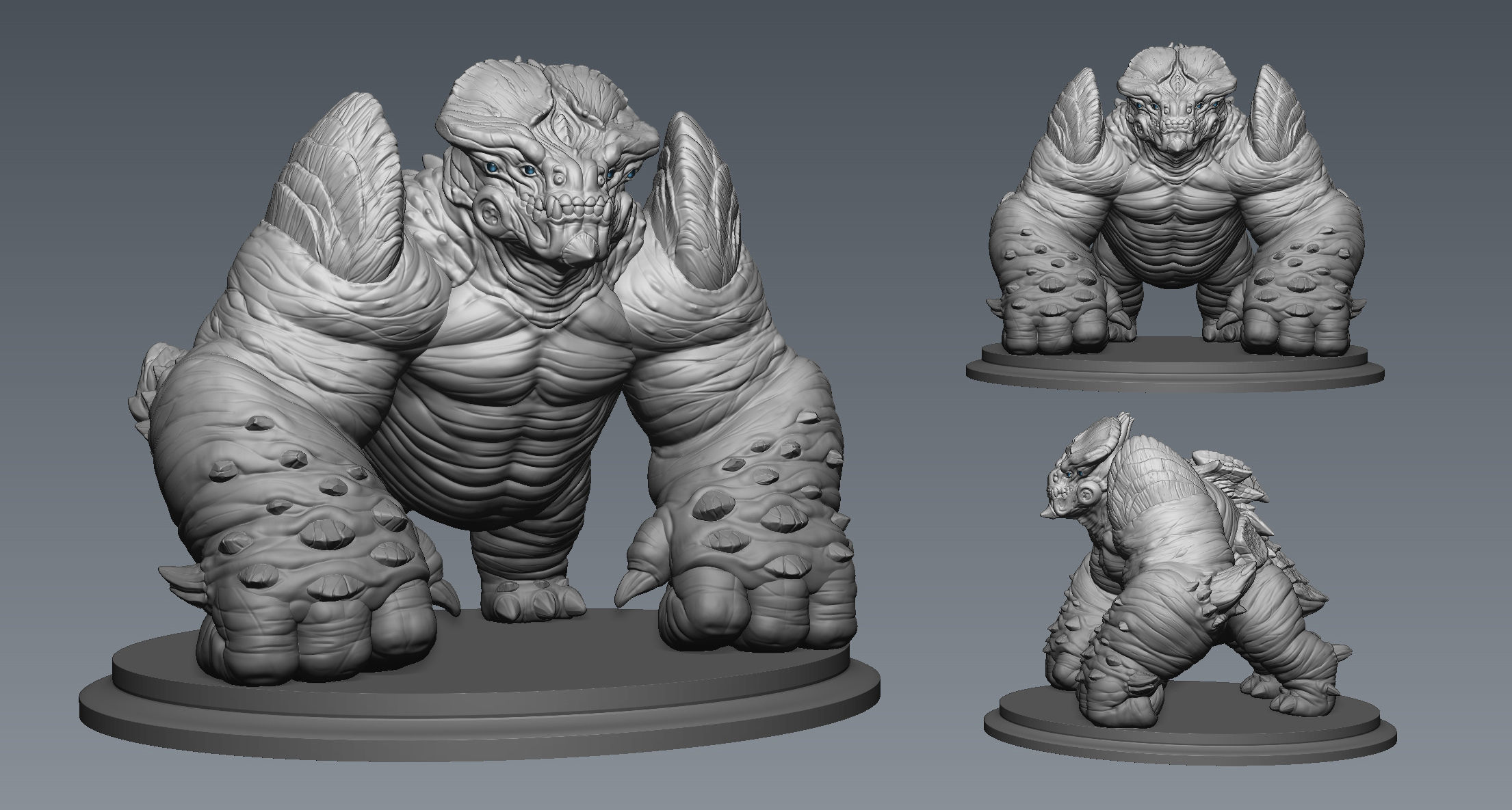 Kaiju Leatherback 3D model 3D printable | CGTrader