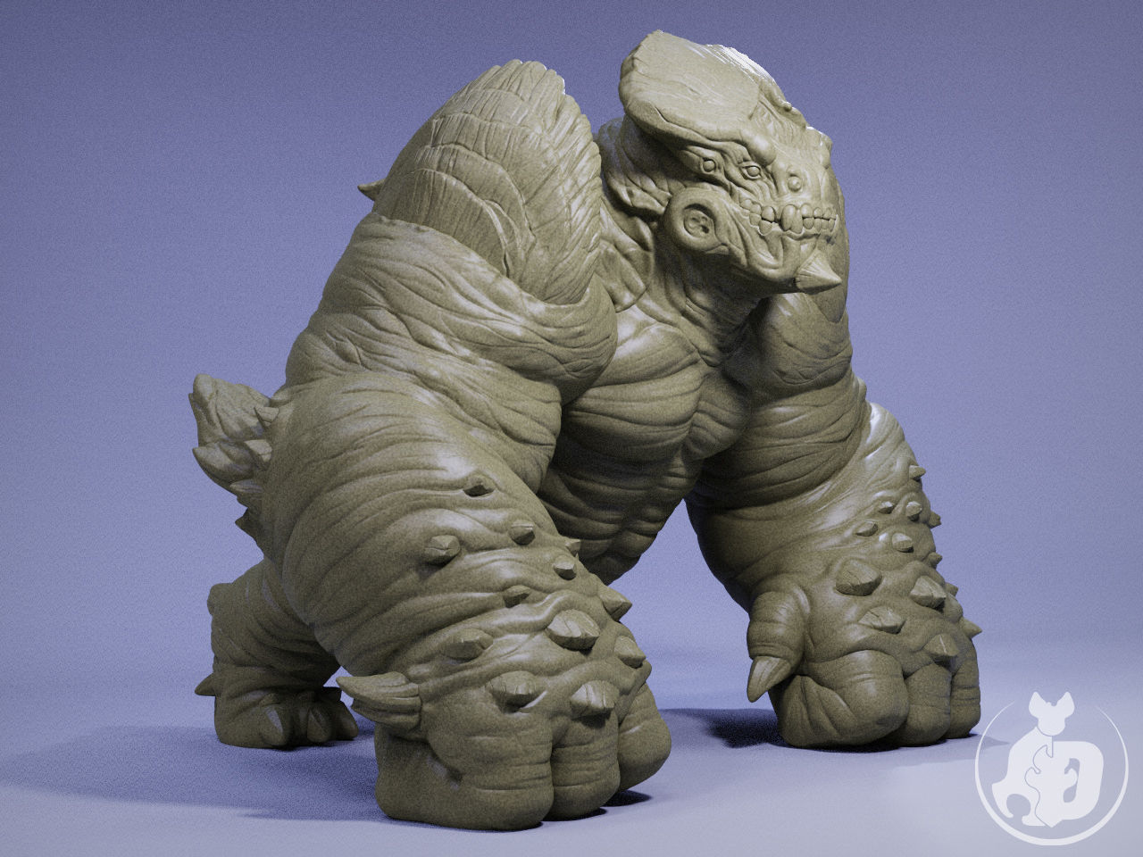 Kaiju Leatherback 3D model 3D printable | CGTrader